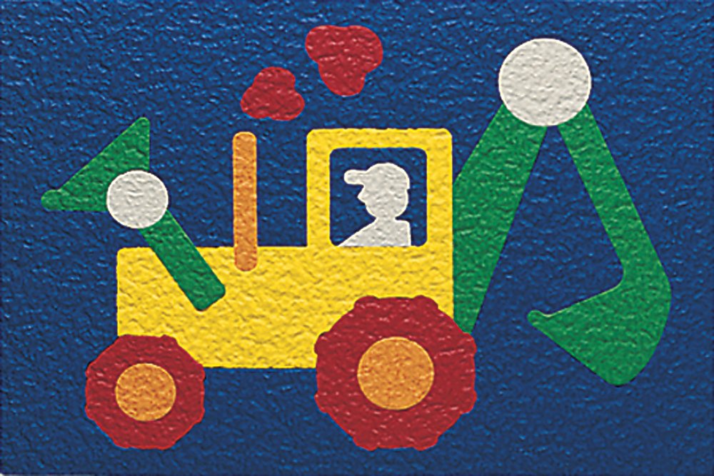 Lauri Crepe Rubber Puzzle - Backhoe on Galleon Philippines