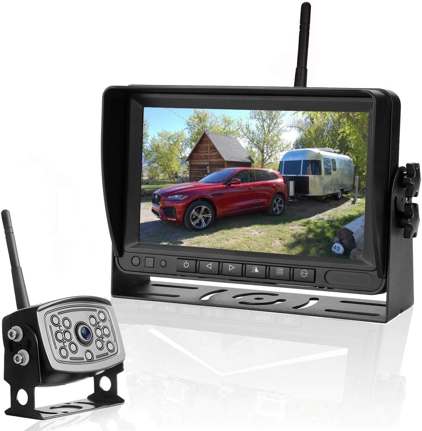 HD 960P Wireless Reversing Camera for RVs,Trucks,Trailers with 7 inch ...