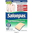 Amazon.com: Salonpas Pain Relieving Patch - 60 Patches (Pack of 2 ...