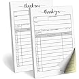 Amazon.com : 321Done 2-Pack Thank You Receipt Book, 3.4x5.5 Handheld 2 ...