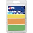 Amazon.com : Avery Color-Coding Removable Labels, 1" x 3", Assorted ...