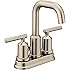 Moen WS84228SRN Gibson Two-Handle High Arc Bathroom Faucet, Spot Resist ...