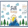 Amazon.com : Sayglossy Faith Can Move Mountains Bulletin Board ...