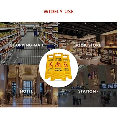 2-Sided Fold-Out 6230cm with Both English and Spanish to Avoid Slip ...