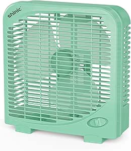Amazon.com: 9 Inch Box Fan, 2 Speeds Table Cooling Fan with Strong ...