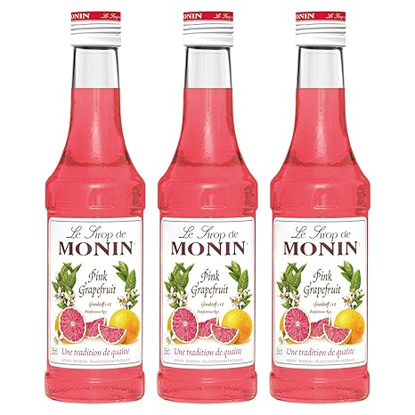 Monin Sirup Pink Grapefruit, 0,25L, 3er Pack: Amazon.de: Lebensmittel ...