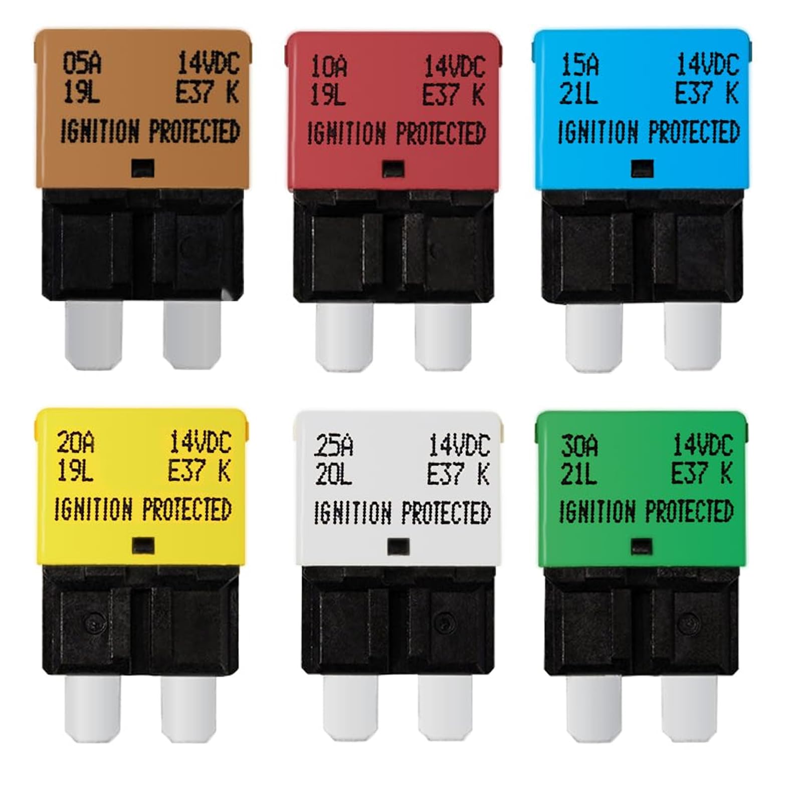 Mua Tiooka Circuit Breaker E37 DC 14V Auto Reset Fuse Low Profile ATC ...