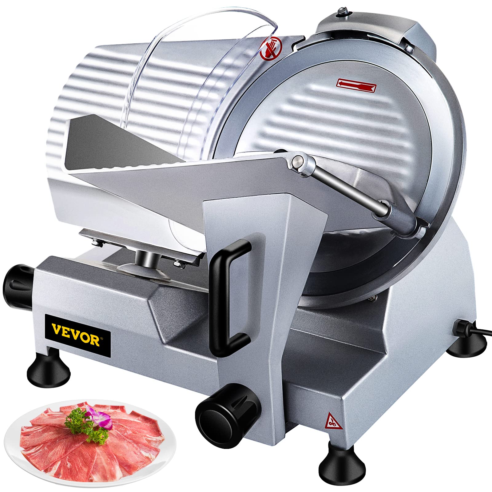 VBENLEM Commercial Meat Slicer,12 inch Electric Meat Slicer Semi-Auto ...