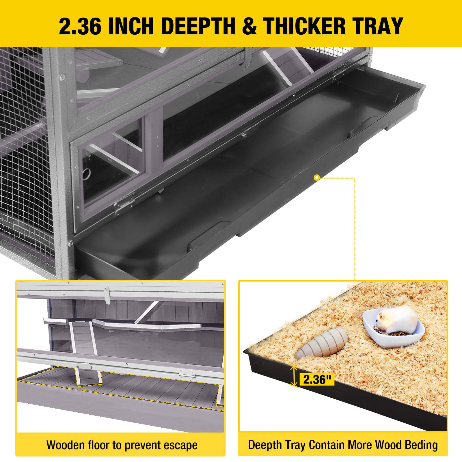 Mua Aivituvin Hamster Cage Guinea Pig Cage Metal Frame Rat House with ...