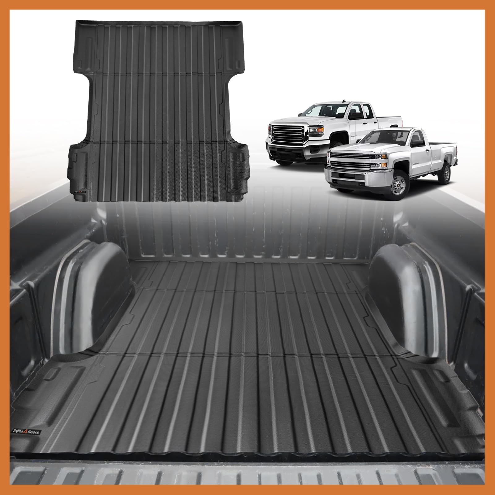 TripleAliners Truck Bed Mat Compatible with 2007-2019 Chevy Silverado ...
