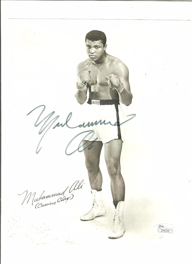 Amazon.com: Muhammad Ali Autographed Picture - 1971 Vintage 8x10 Huge ...