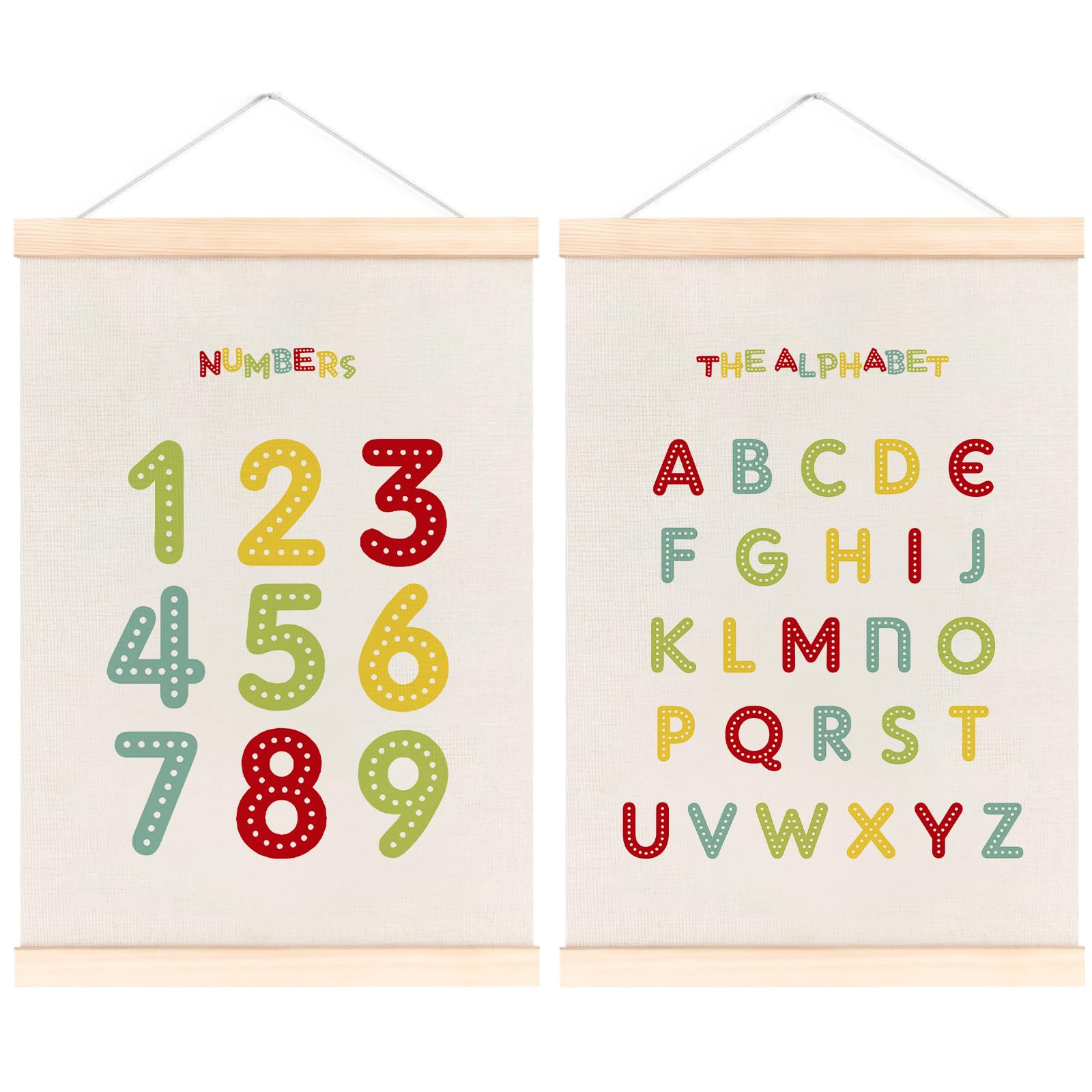 laveliabel Numbers Alphabet Poster Hanger Frame, Alphabet ABC Banner ...