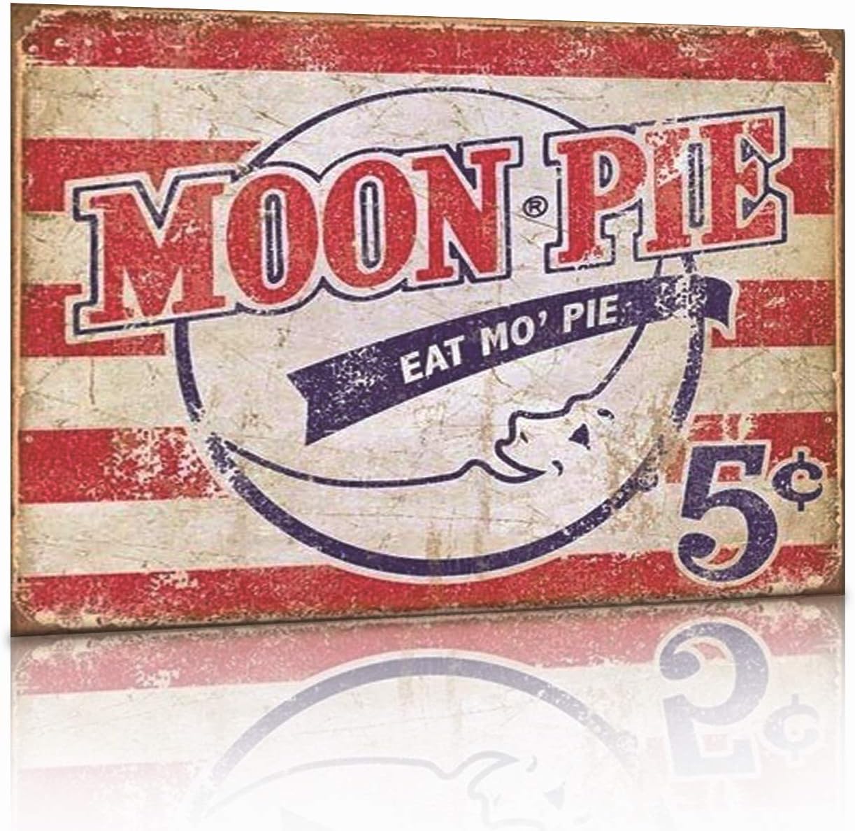 Amazon.com: MMOUNT MOON PIE EAT MO'PIE 5cent Tin Sign Decor Retro ...