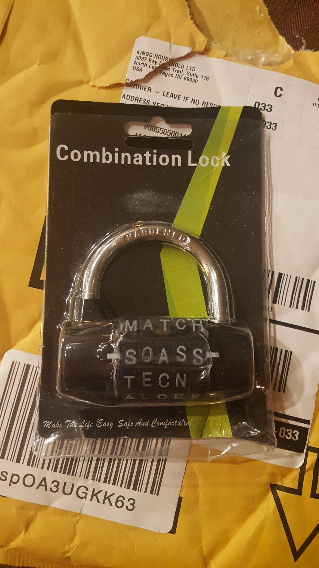 $2/mo - Finance Gym Locker Lock,5 Letter Word Lock,5 Digit Combination ...