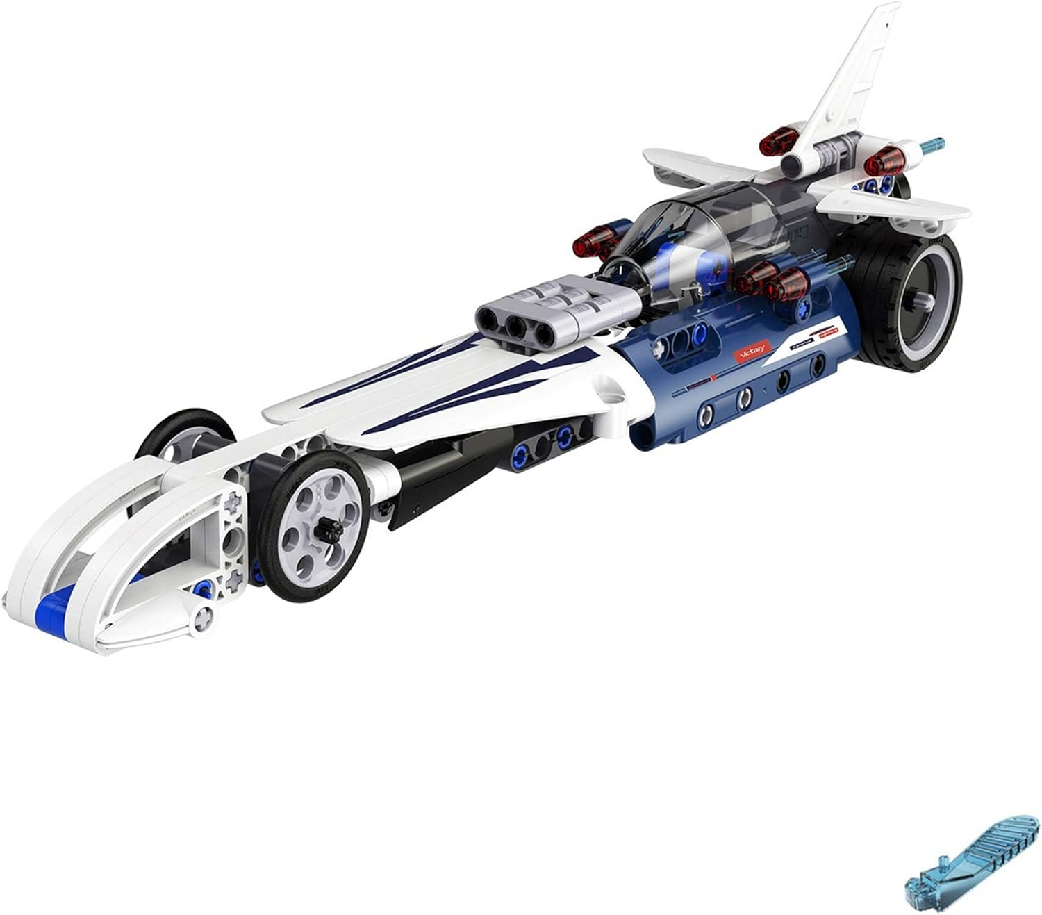 Space Car Racing Car Building Blocks Bricks with Pull Back Action Pull ...