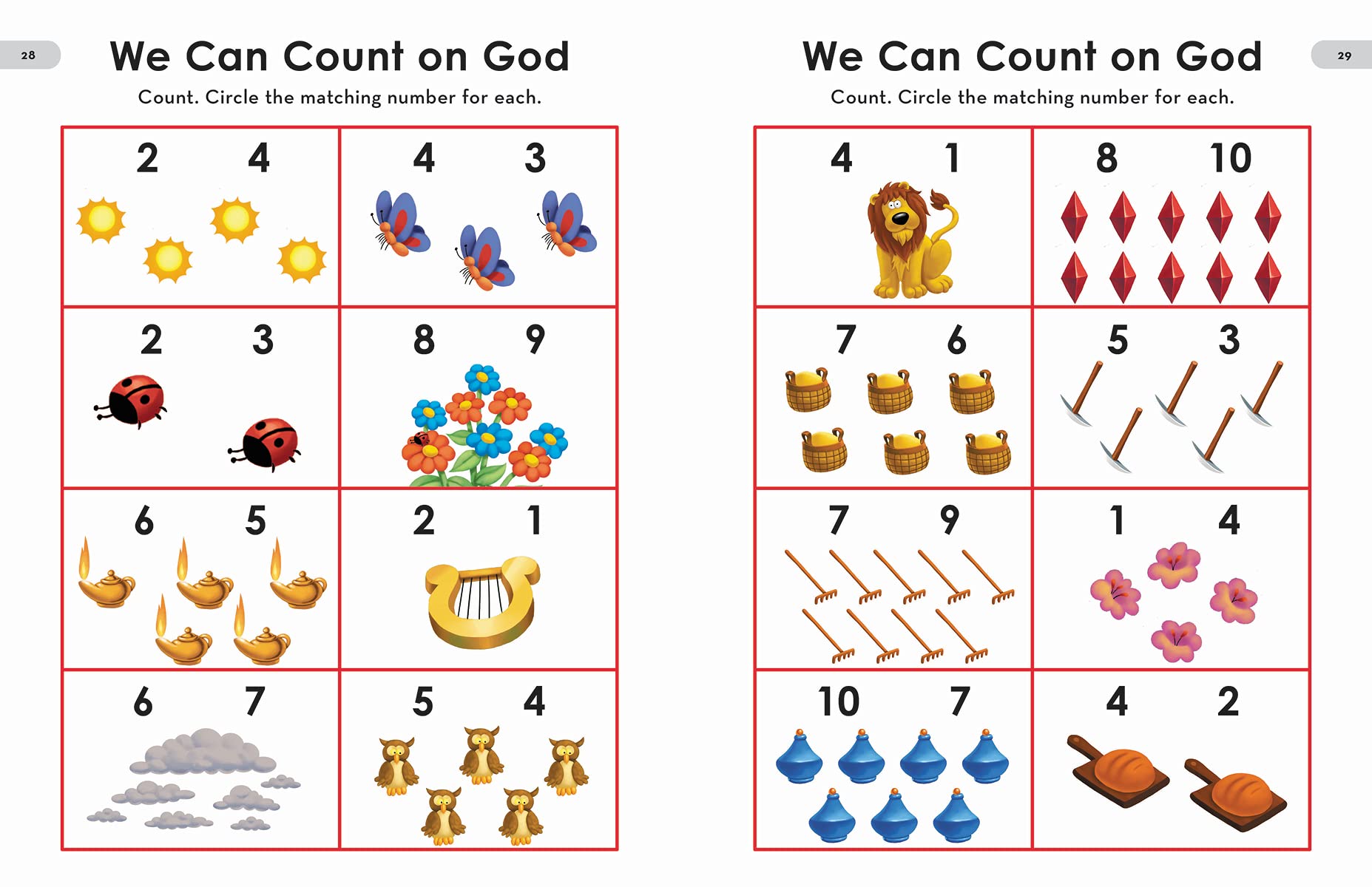 Mua The Beginner's Bible Preschool Math Workbook: Practice Numbers ...