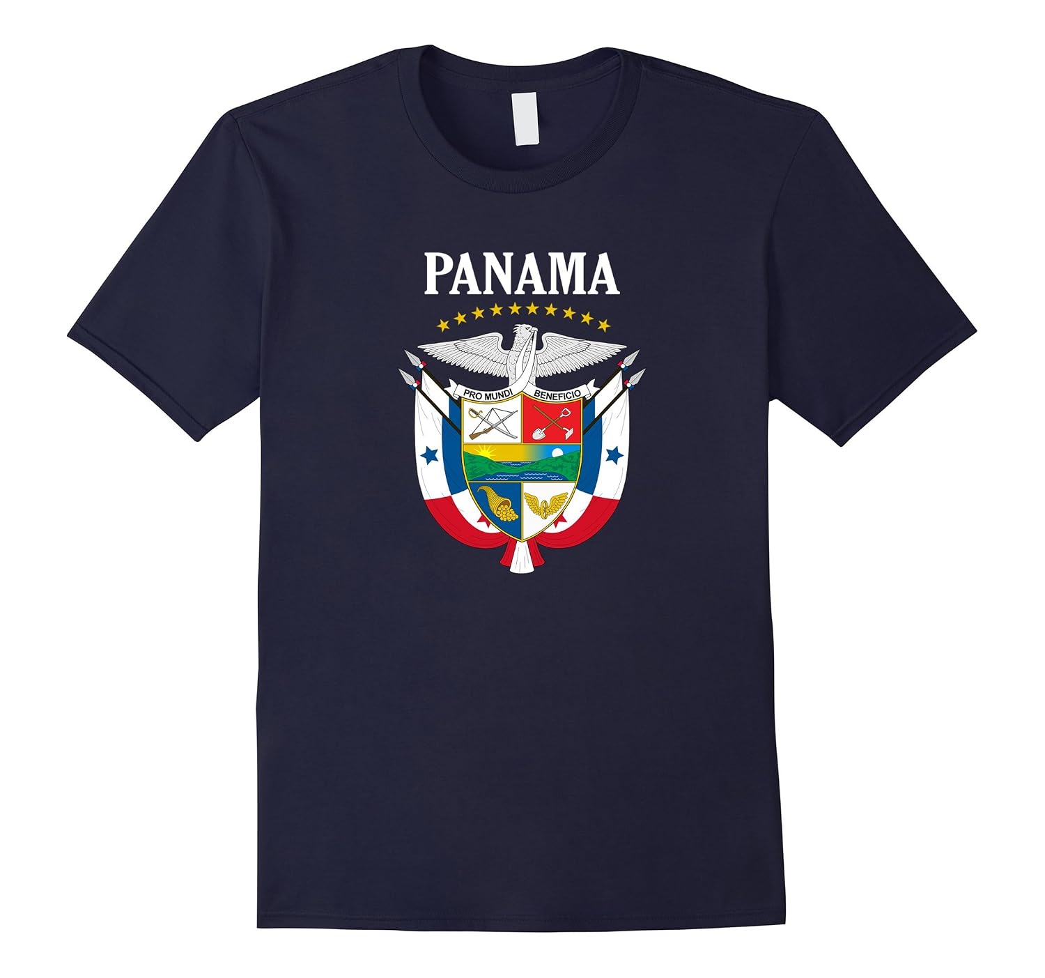 Panama Coat of Arms National Emblem T-Shirt-4LVS