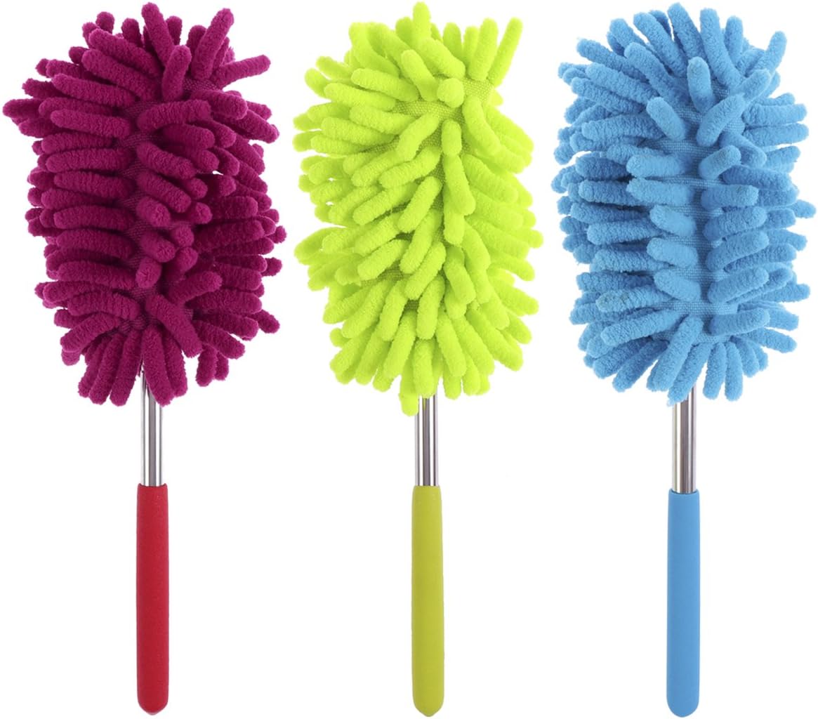 bestomz microfibra plumero extensible mano Lavable polvo Cepillo con ...