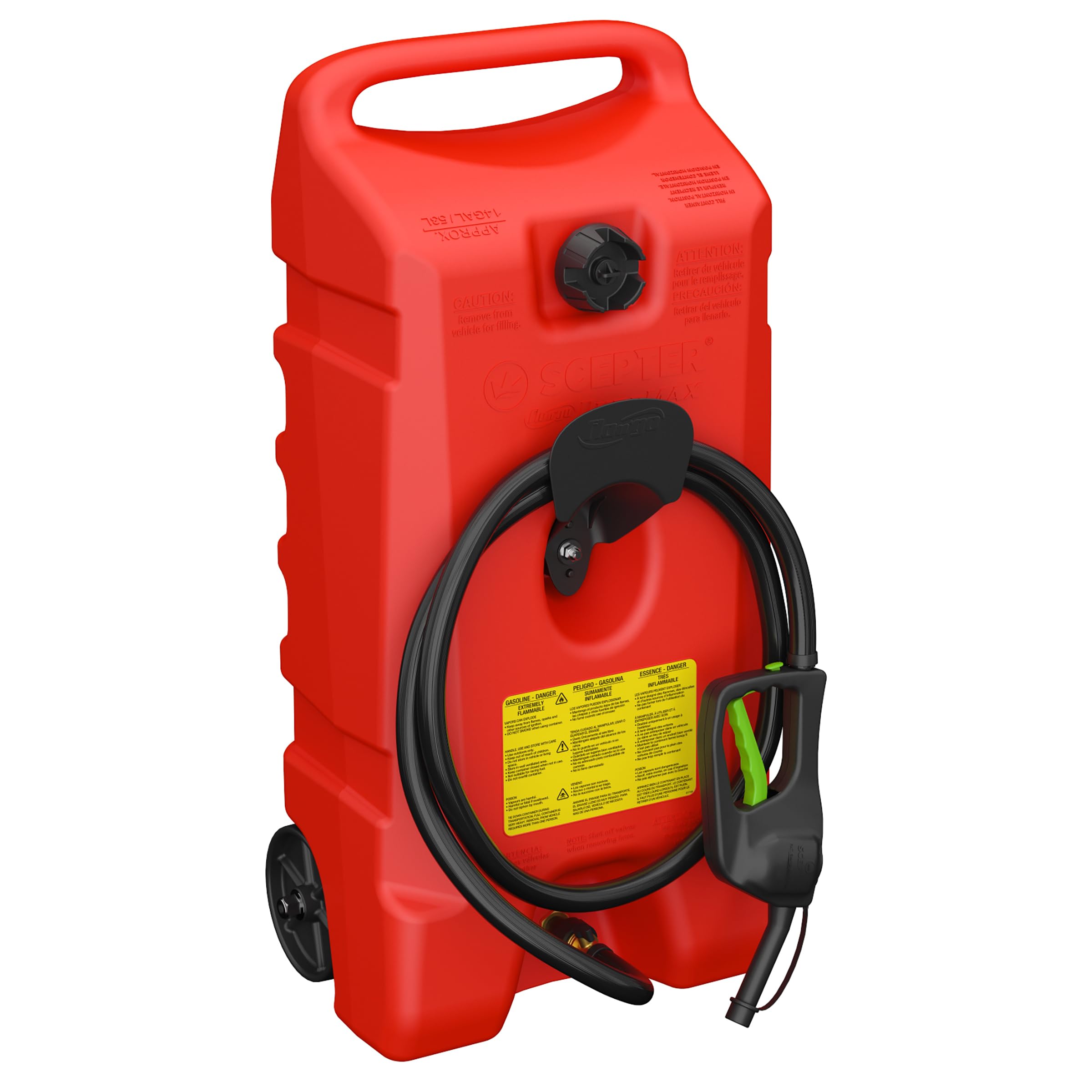 Mua Flo N' Go Duramax 14 Gallon Portable Gas Fuel Tank Container Caddy ...