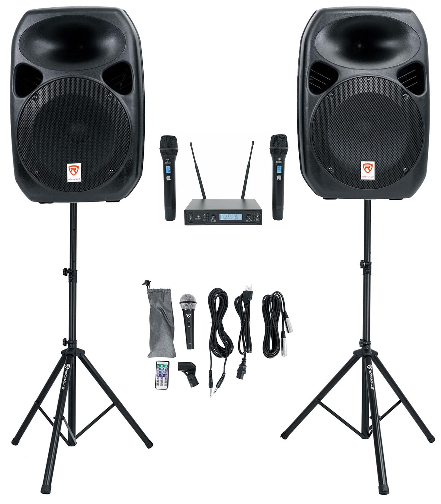 Rockville Power GIG RPG-122K All In One DJ/PA Package (2) 12" DJ/PA ...