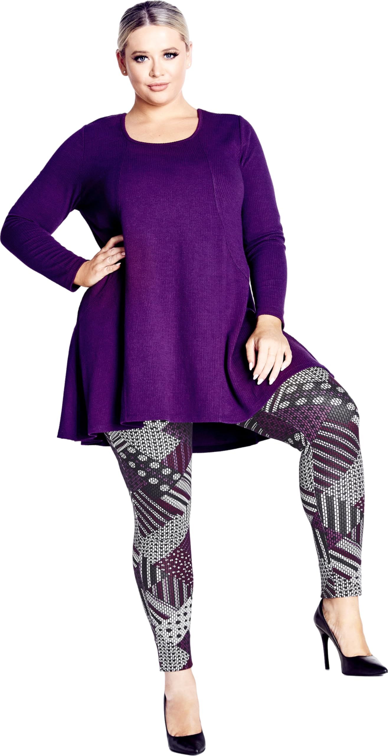 Zim and Zoe Women's ZIM&Zoe Plus Size Pant, Plum GEO for sale | North ...