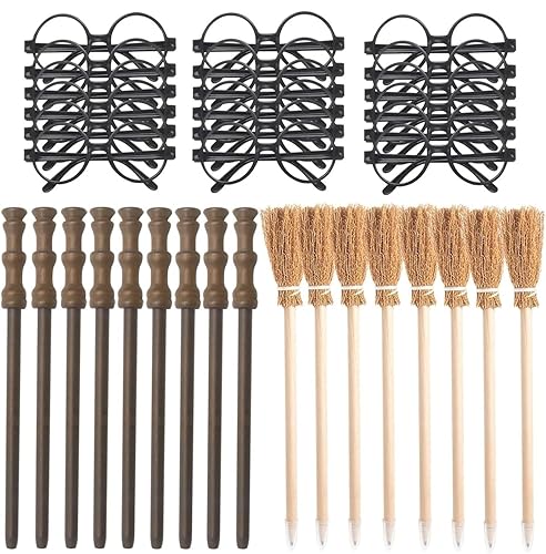 GRILL BUMP Wizard Party Supplies Set - Witch Broom Pencil,Magic Wand ...
