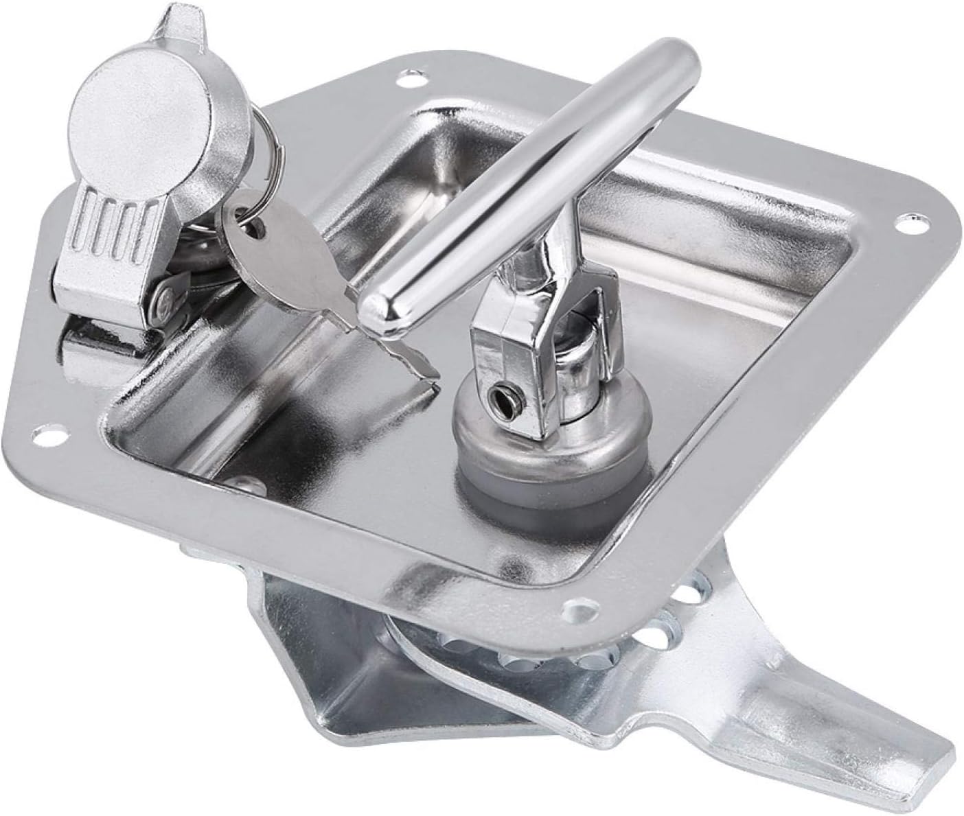 T-Shape Lock Folding T-Shape Handle Lock Tool Box Keys Kit for Truck ...