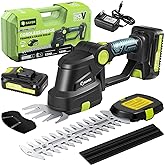 Amazon.com : WORKPRO Cordless Grass Shear & Shrubbery Trimmer - 2 in 1 Handheld Hedge Trimmer 7 ...