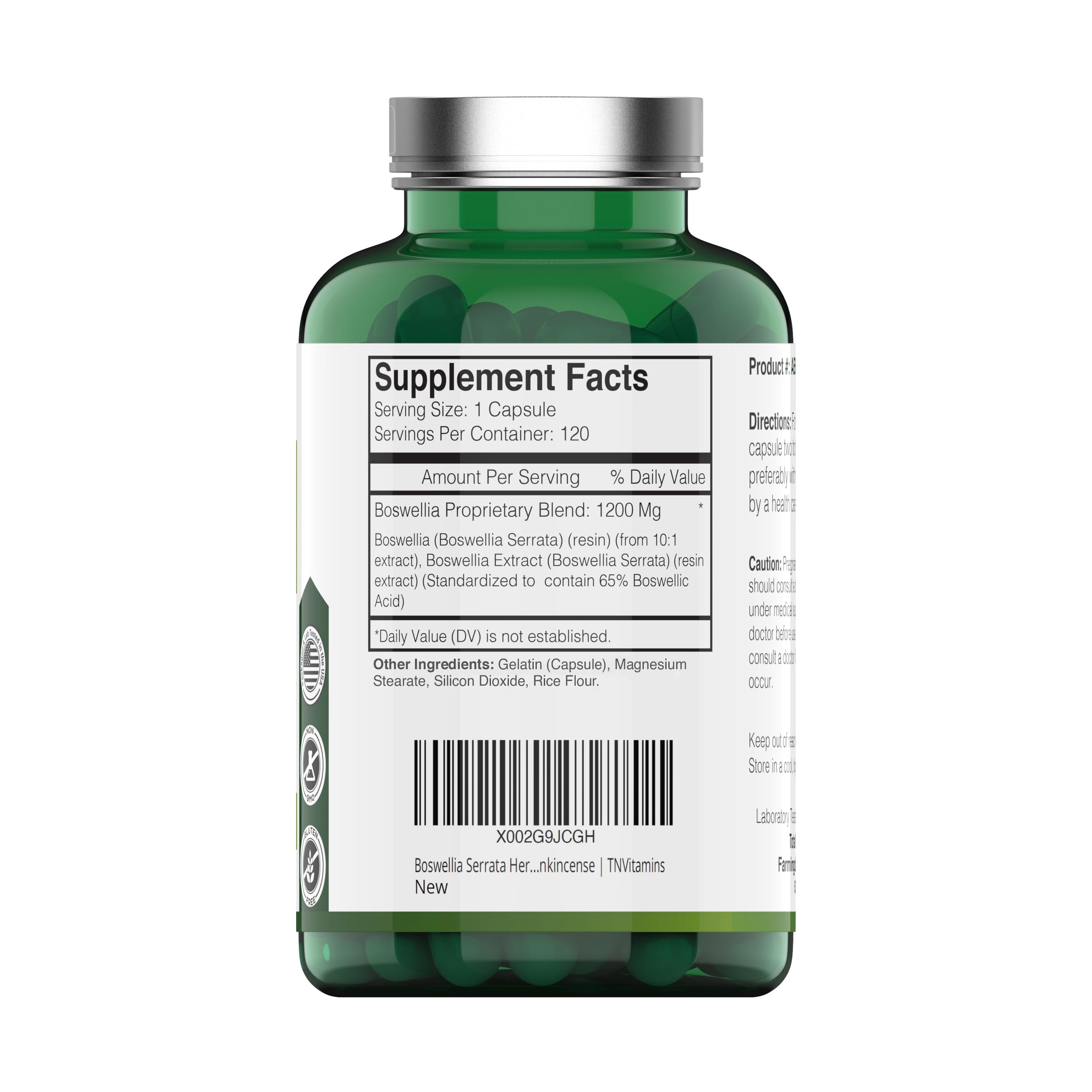 Mua Boswellia Serrata Herbal Extract Capsules | 1200 MG/Capsule (120 ...