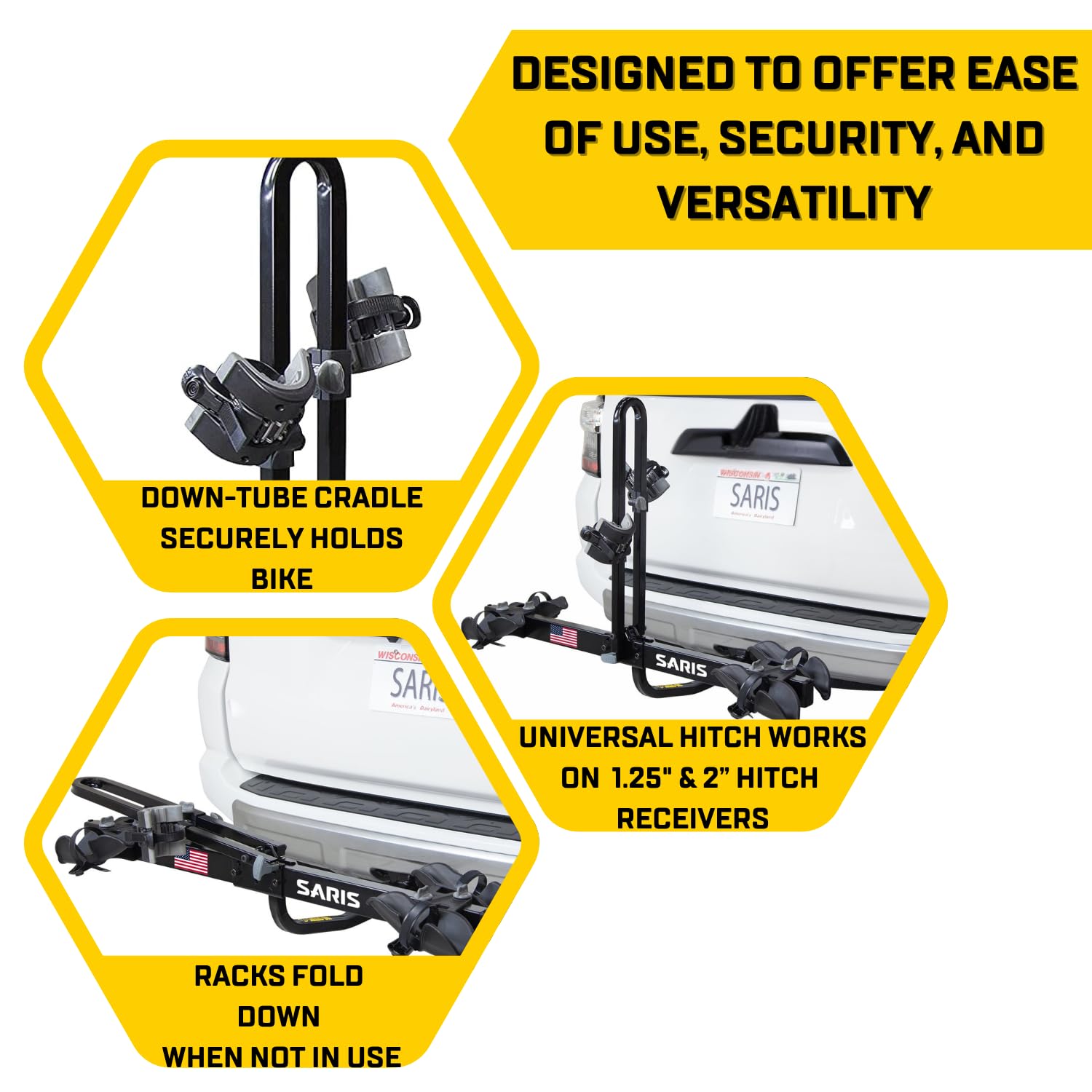 Mua Saris Freedom 2-Bike Hitch Rack – Universal Fit for All Bike Types ...