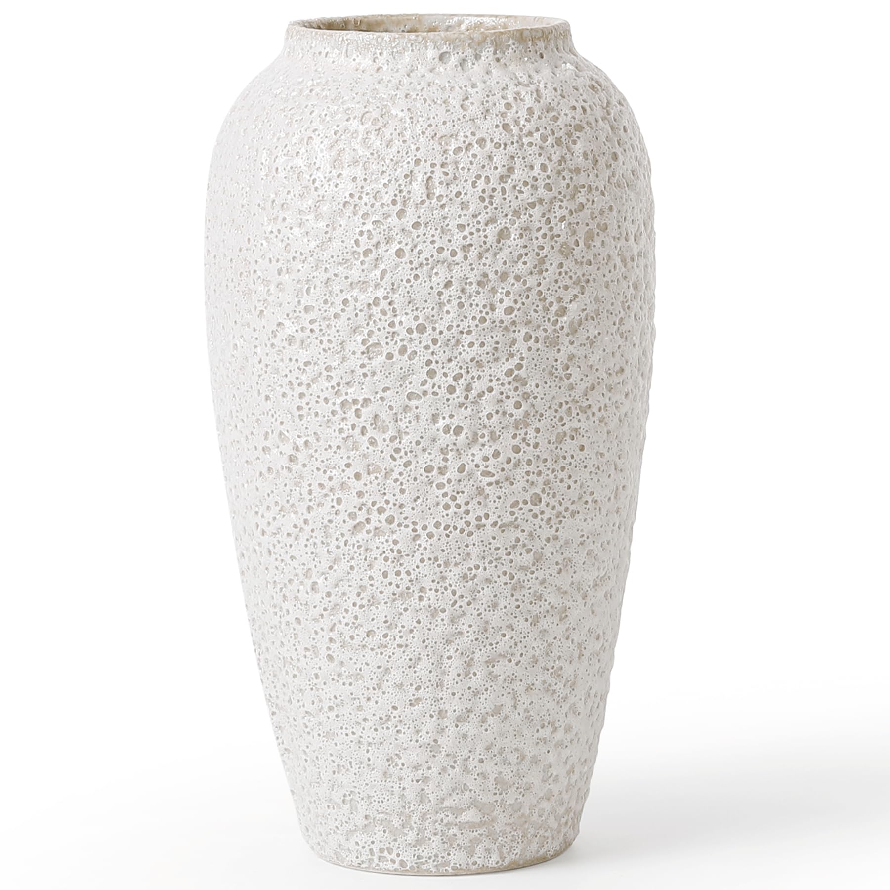 Kokrose Ceramic Table Vase, Vintage Terracotta Tall Pottery Textured ...