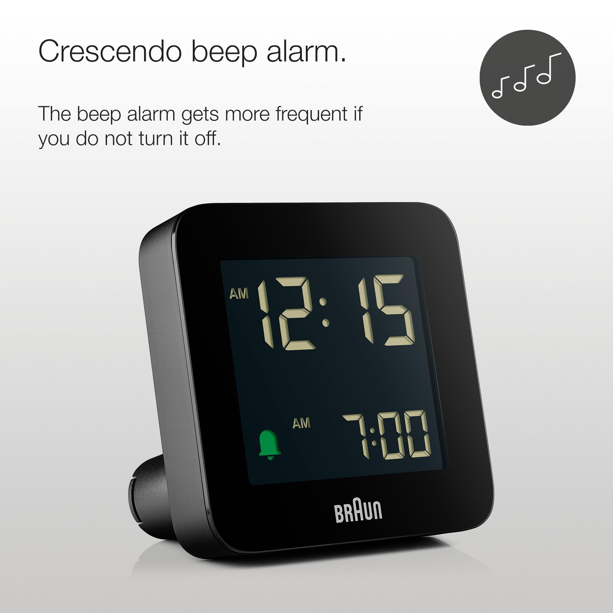 Mua Braun Digital Alarm Clock with Snooze, Negative LCD Display, Quick ...