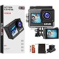 Amazon.com : SJCAM Upgraded SJ4000 WiFi Action Camera 4K Ultra HD Dual Screen, 98FT Waterproof ...