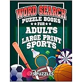 Word Search Puzzle Book Sports & Games Edition: Large Print Word Find ...