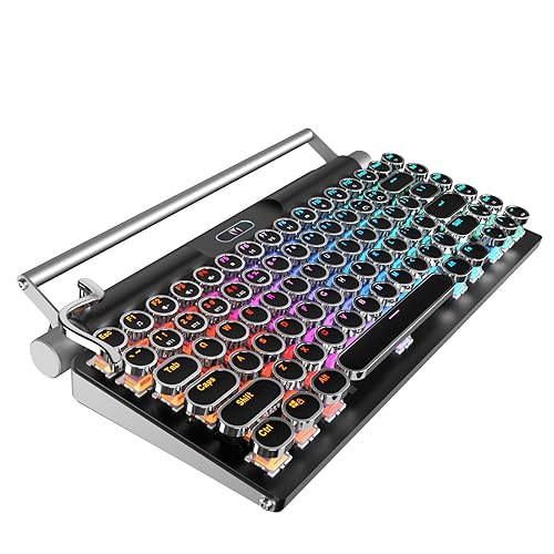 Wireless Typewriter Keyboard, Mechanical and Retro Computer Typewriter ...