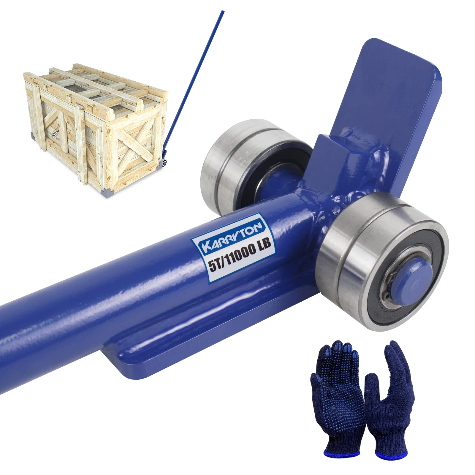 KARRYTON Pry Lever Bar 5T/11000LBS Load Capacity, 5FT Length Steel ...