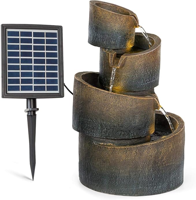 blumfeldt Mantua - Cascade Fountain, Solar Fountain, Garden Fountain ...