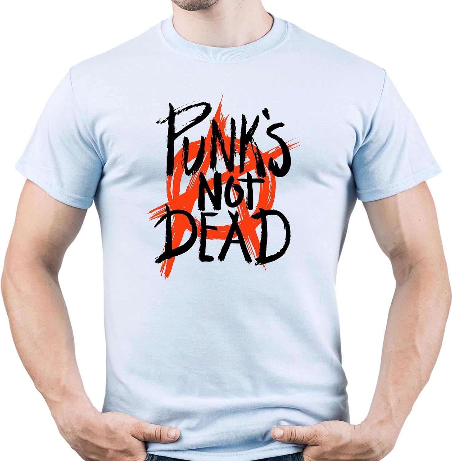 Punk Shirt Punks Not Dead Tshirt Punk Rock Tee Anarchy Symbol T-Shirt ...