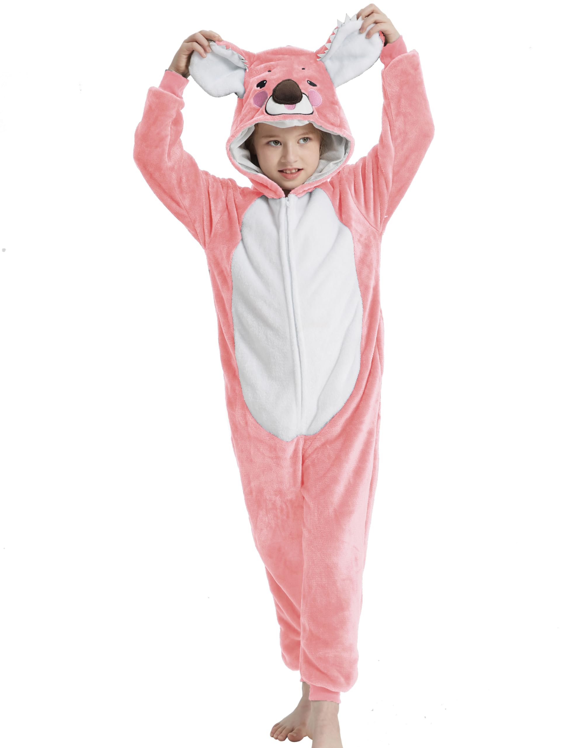 ACOGNA Onesie Kids Plush Animal Koala Costume One Piece Pajamas Girls ...