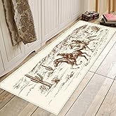 Amazon.com: Kitchen Rug Set Western Country Theme of American Wild West ...