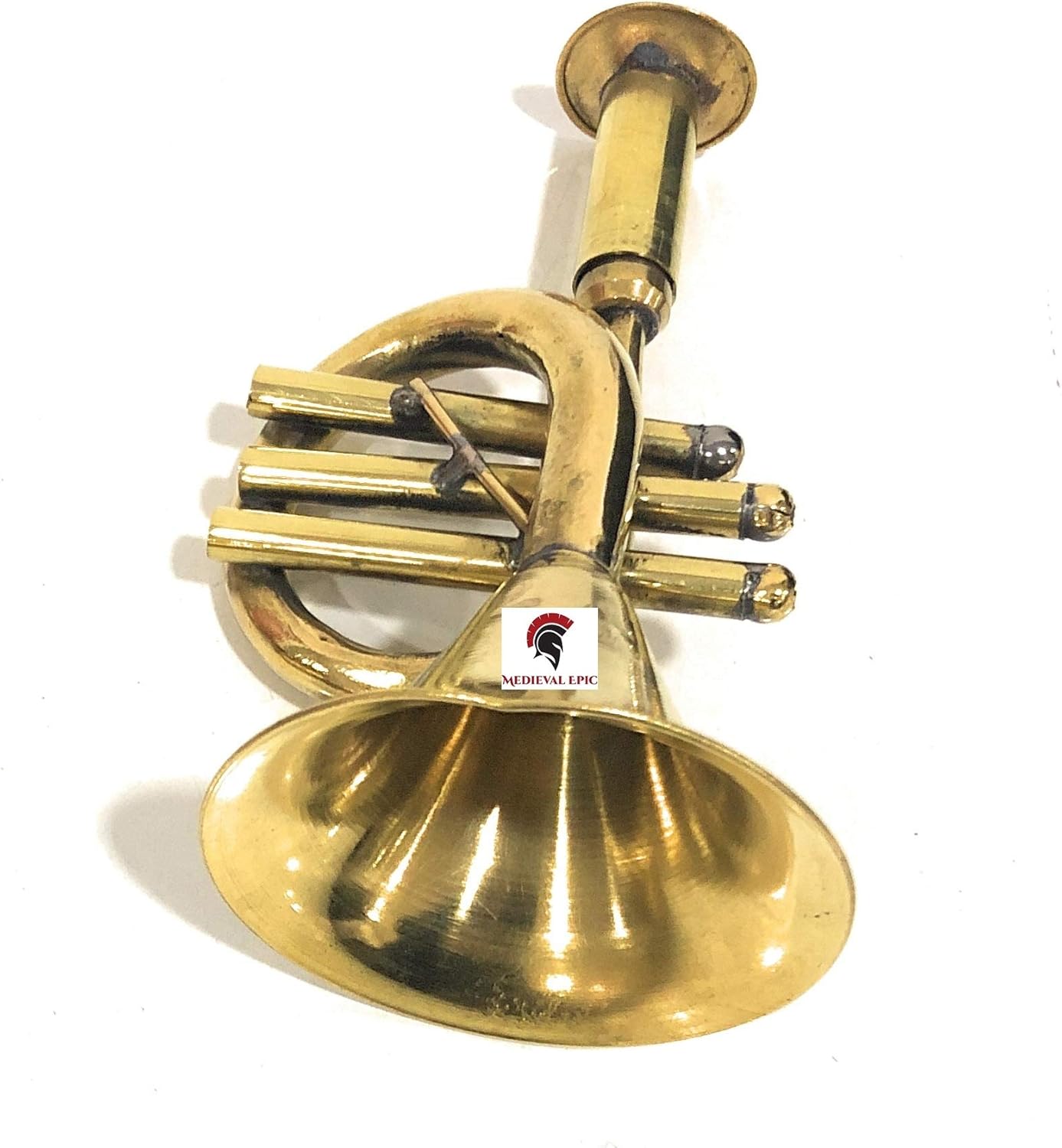 Military Style Army Brass Blowing Flugel Attack War Command Signal Horn ...