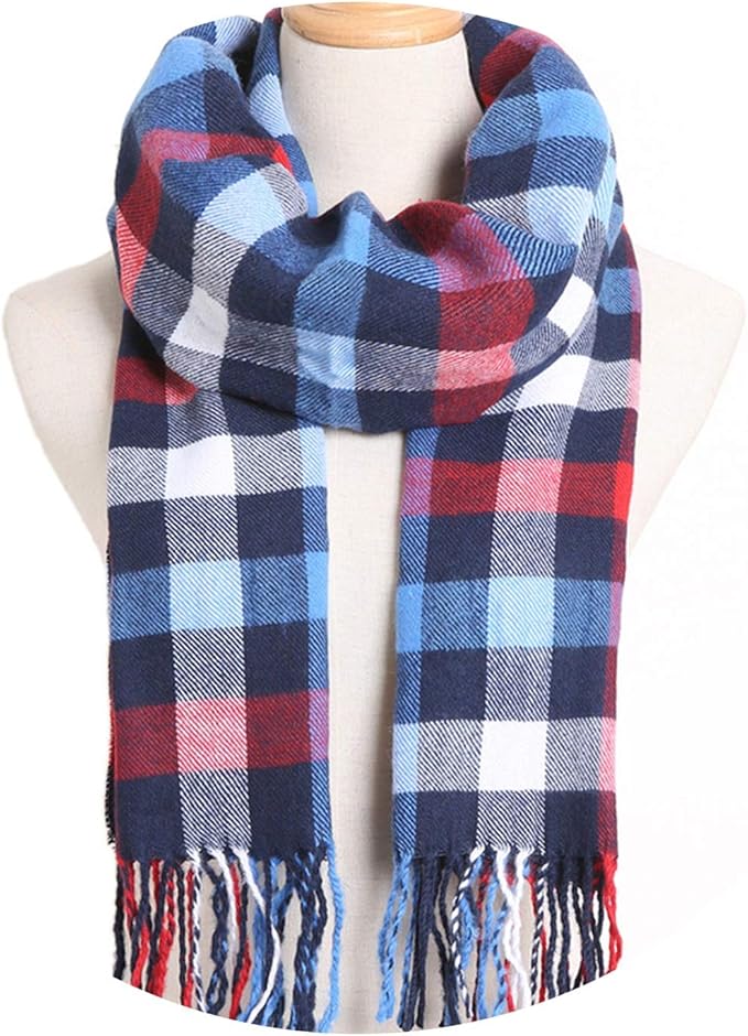 Bufanda de invierno para mujer, bufanda cálida y sólida, bufandas de ...