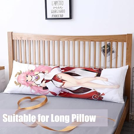 Mua Anime Game Genshin Impact Girl Yae Miko Hugging Body Pillow Cover ...