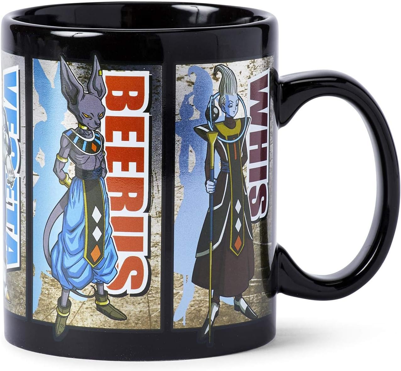 Dragon Ball Super Saiyans VS Lord Beerus Ceramic Character Mug | Holds ...