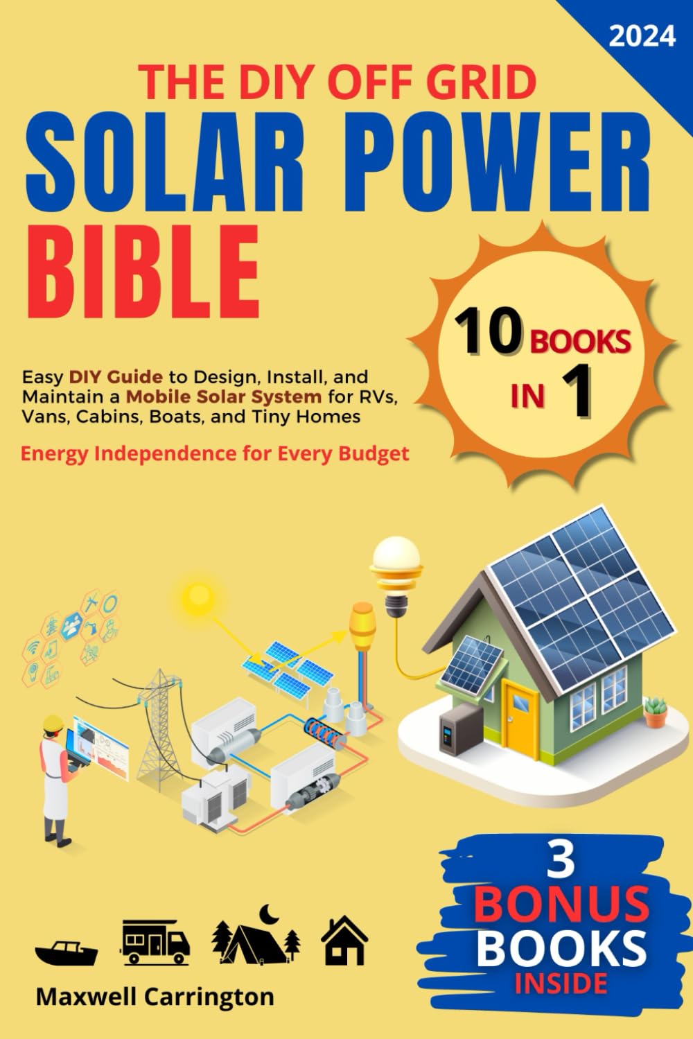 Mua The Diy Off Grid Solar Power Bible: [10 in 1] Easy DIY Guide to ...
