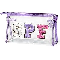 Amazon.com: COSHAYSOO Clear Makeup Bag Preppy Sunscreen Skin Beach ...