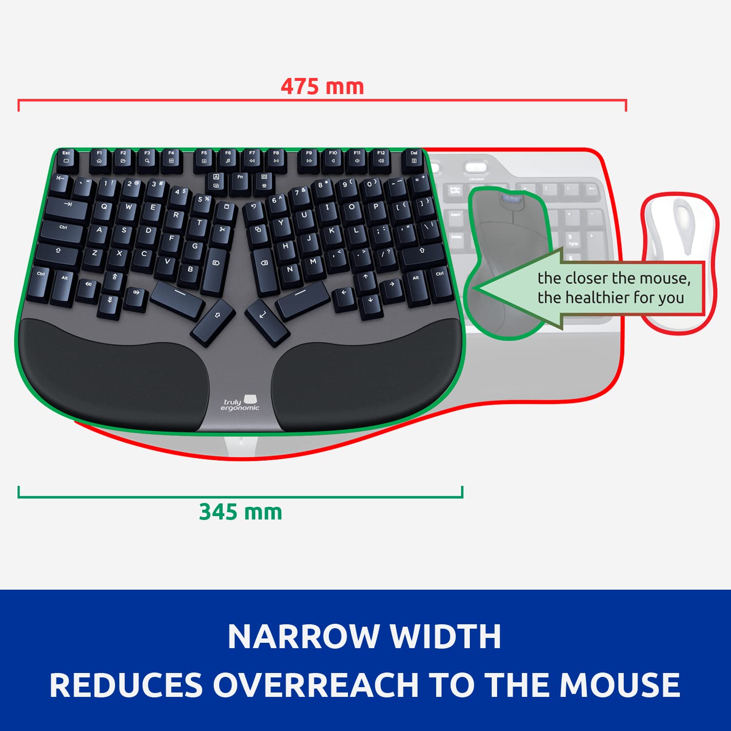 Mua Truly Ergonomic Cleave Keyboard - Best Ergo Split - Tactile Optical ...