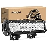 Amazon.com: Nilight Led Light Bar 12Inch 300W Triple Row Flood Spot Combo 30000LM Bar Driving ...