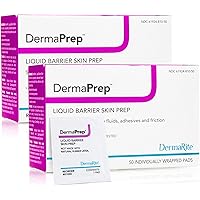 Amazon.com: DermaPrep Liquid Barrier Skin Prep Pads - 100 Pack - Skin ...