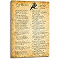 Amazon.com: The Raven Poem Wall Decor Edgar Allan Poe Quotes Wall Art ...